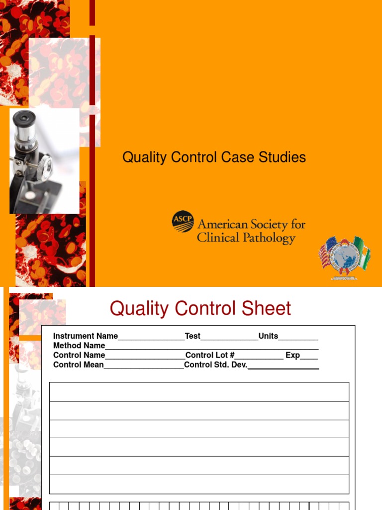 Quality Control Case Studies | PDF | Assay | Standard Deviation