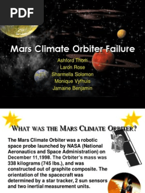 Nasa Mars Climate Orbiter Crash