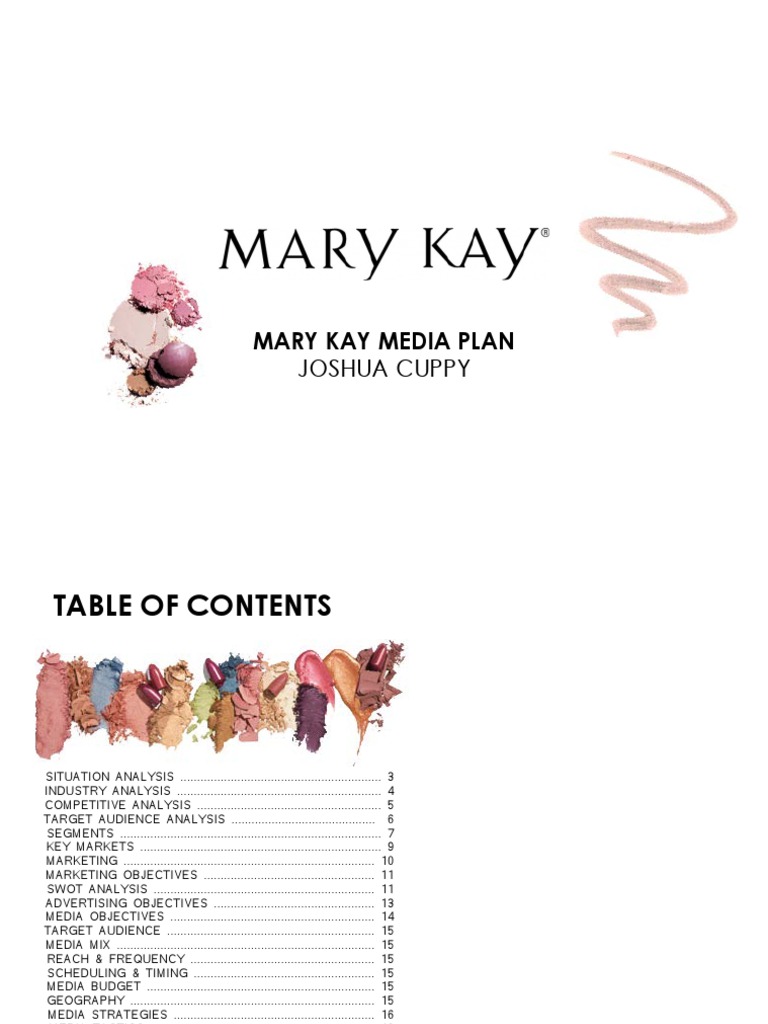 Mary Kay Media Plan & Analysis | PDF | Cosmetics | Target Audience