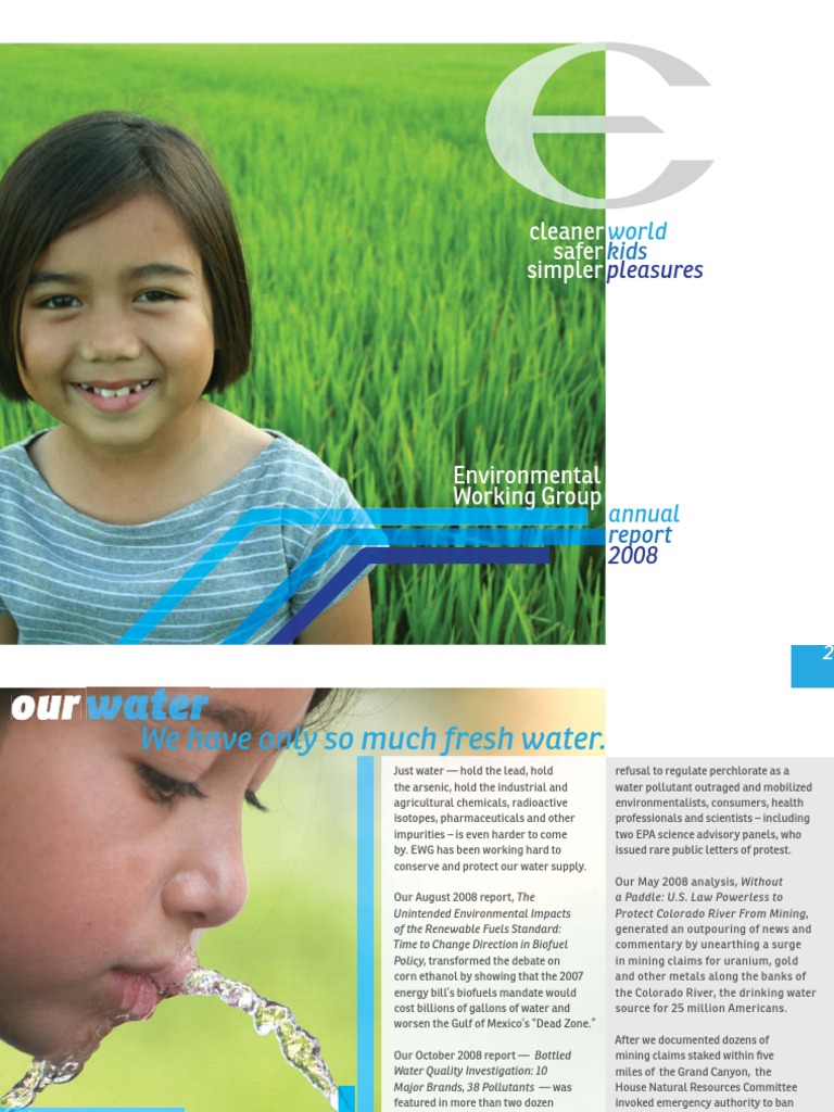 Environmental Working Group 2008 Annual Report | PDF | Environmental ...