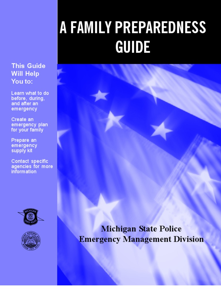Family Preparedness - MI State Police Info | PDF | Emergency Management ...