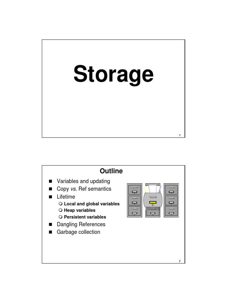 03 Storage | PDF | Array Data Type | Variable (Computer Science)