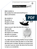 Grade 1 Islamic Studies - Worksheet 4.4 - Prophet Muhammad (Part 4) | PDF