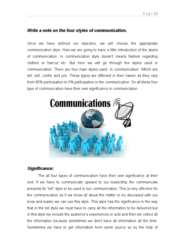 Styles of Communication | PDF | Communication | Educational Psychology