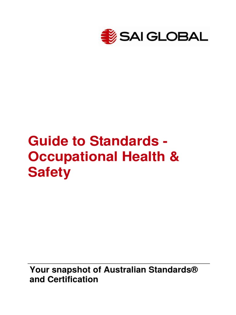Guide To Standards-Occupational Health and Safety | PDF | Ventilation ...