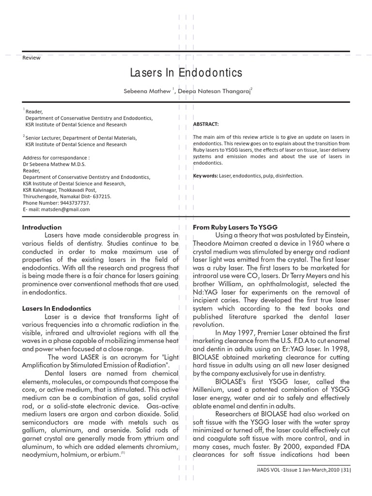 Laser in Endo | PDF