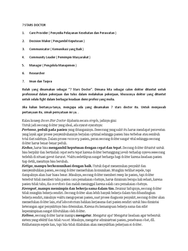 7 Stars Doctor | PDF