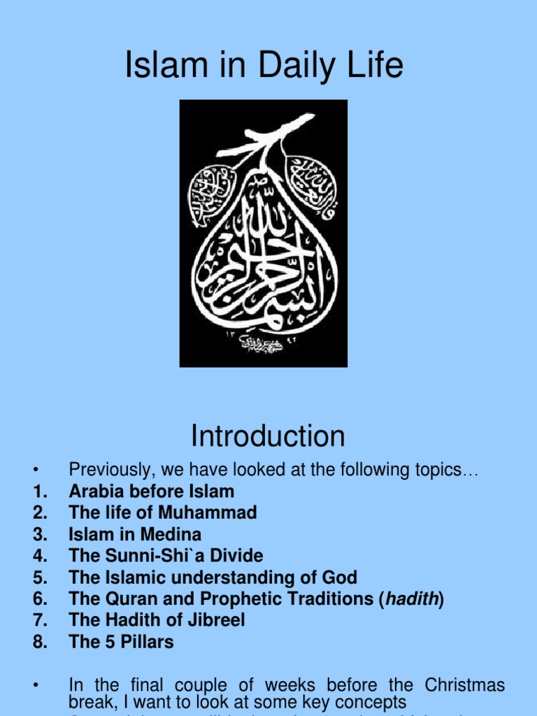 Islamic Practices in Daily Life | PDF
