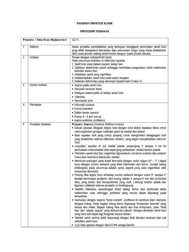 Total Knee Replacement | PDF