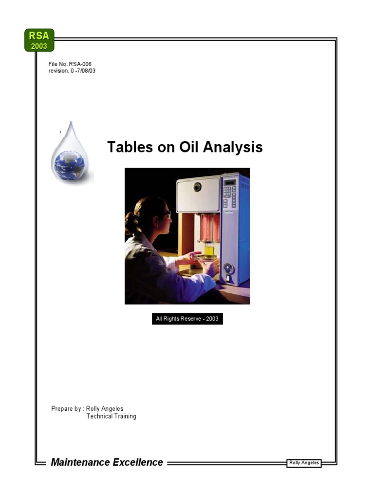 Oil Iso Tables | PDF