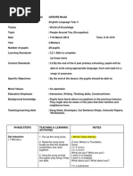 Lesson Plan Grade 1 Unit 1 - My Body | PDF | Lesson Plan | Cognitive ...