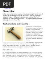 El Martillo y Sus Partes | PDF