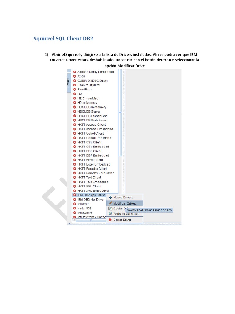 Squirrel - Instalacion de DB2 | PDF | Negocios | Informática