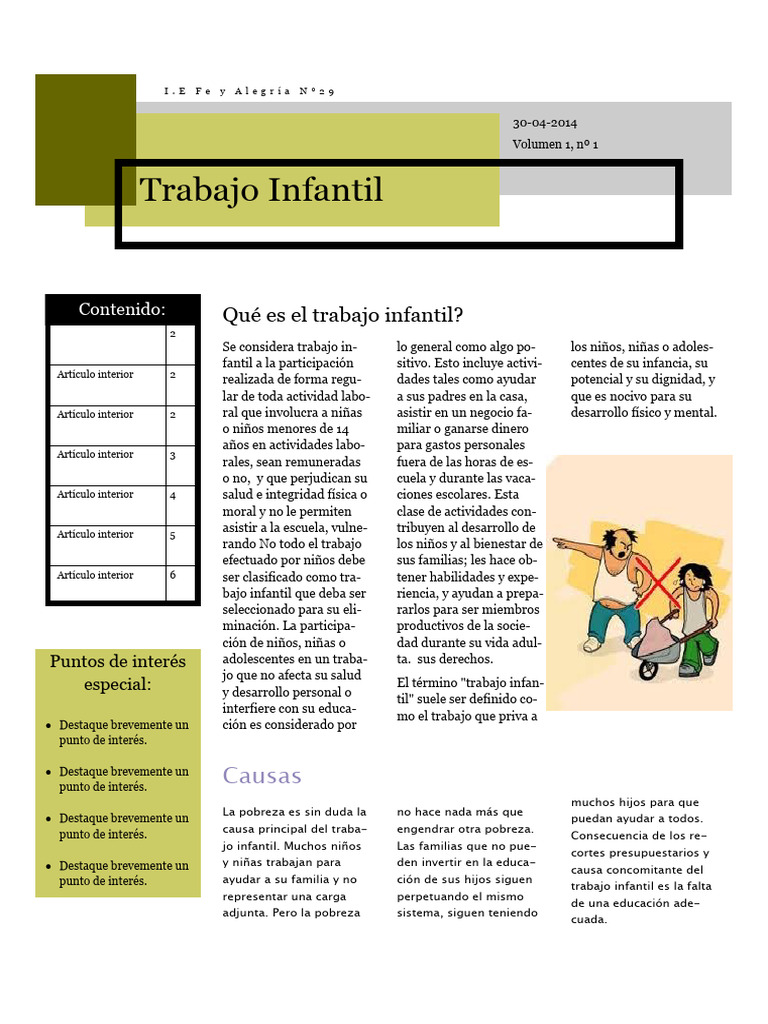 Trabajo Infantil 3ro JESUS HUAMAN CAMAYO | PDF | Trabajo infantil | Adolescencia
