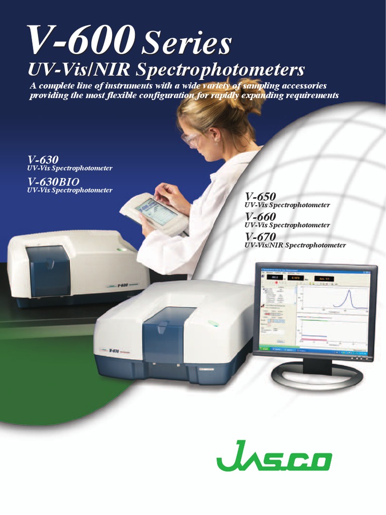 JASCO V-600 Series Spectrophotometers | PDF | Ultraviolet–Visible ...