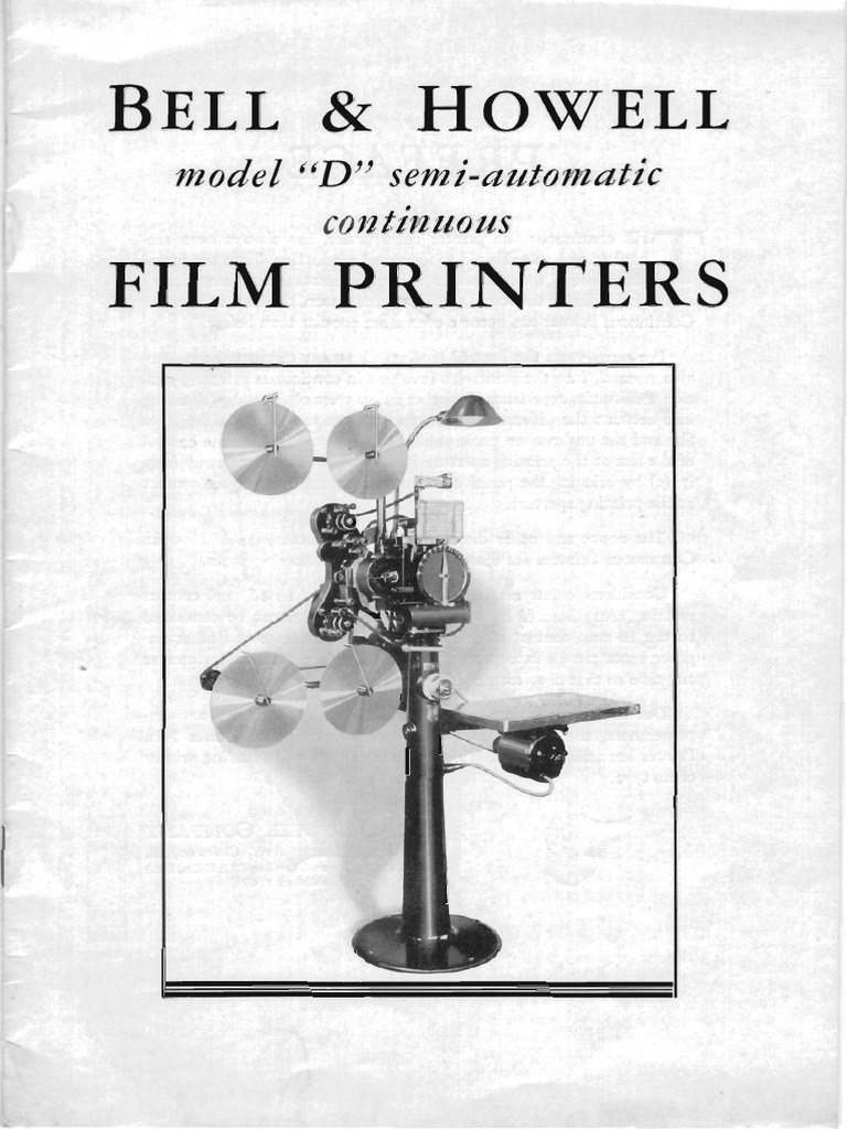 Copiadora Bell & Howell Model - D - Brochure | PDF
