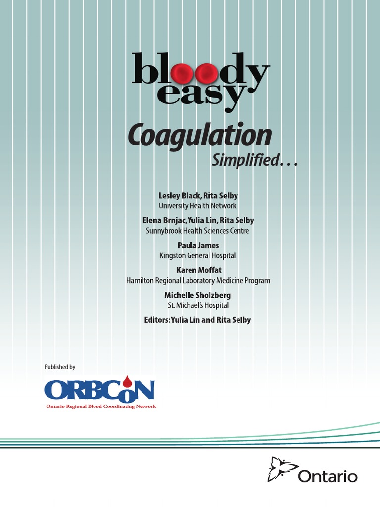 Bloody Easy - Coagulation Explained | PDF | Coagulation | Platelet