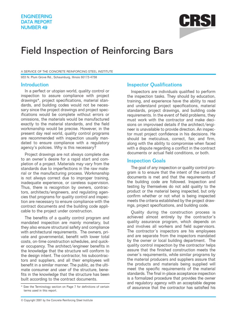 Field Inspection of RFT | PDF | Specification (Technical Standard ...