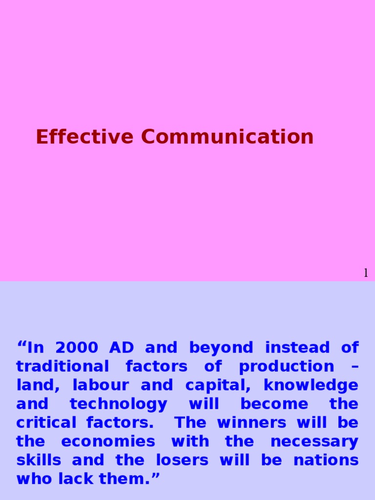 Effective Communication Skills | PDF | Leadership | Empowerment