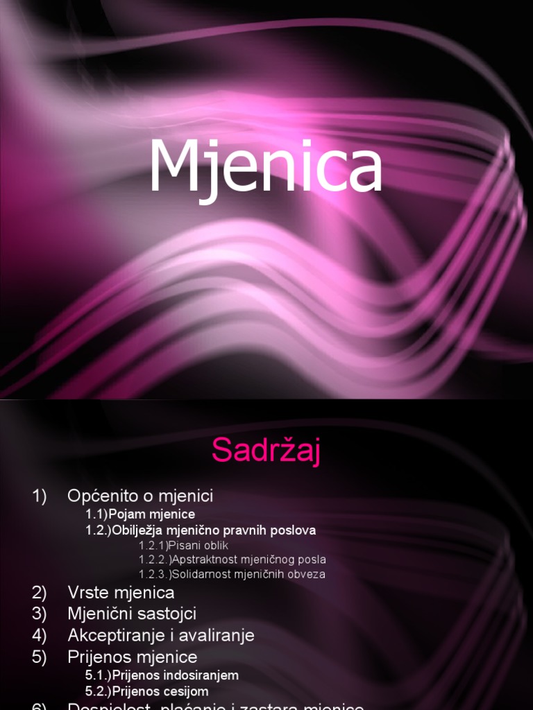 Mjenica | PDF