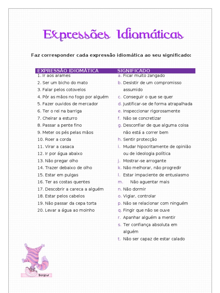 Expressões Idiomáticas | PDF