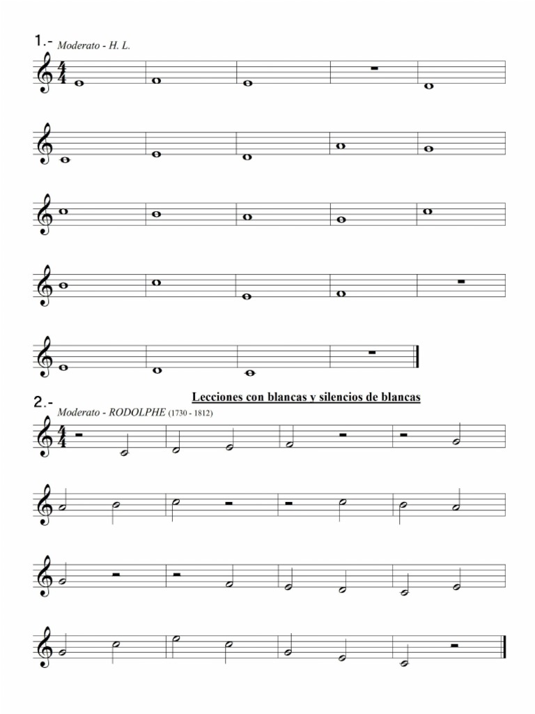 Solfeo Clave de Sol PDF | PDF