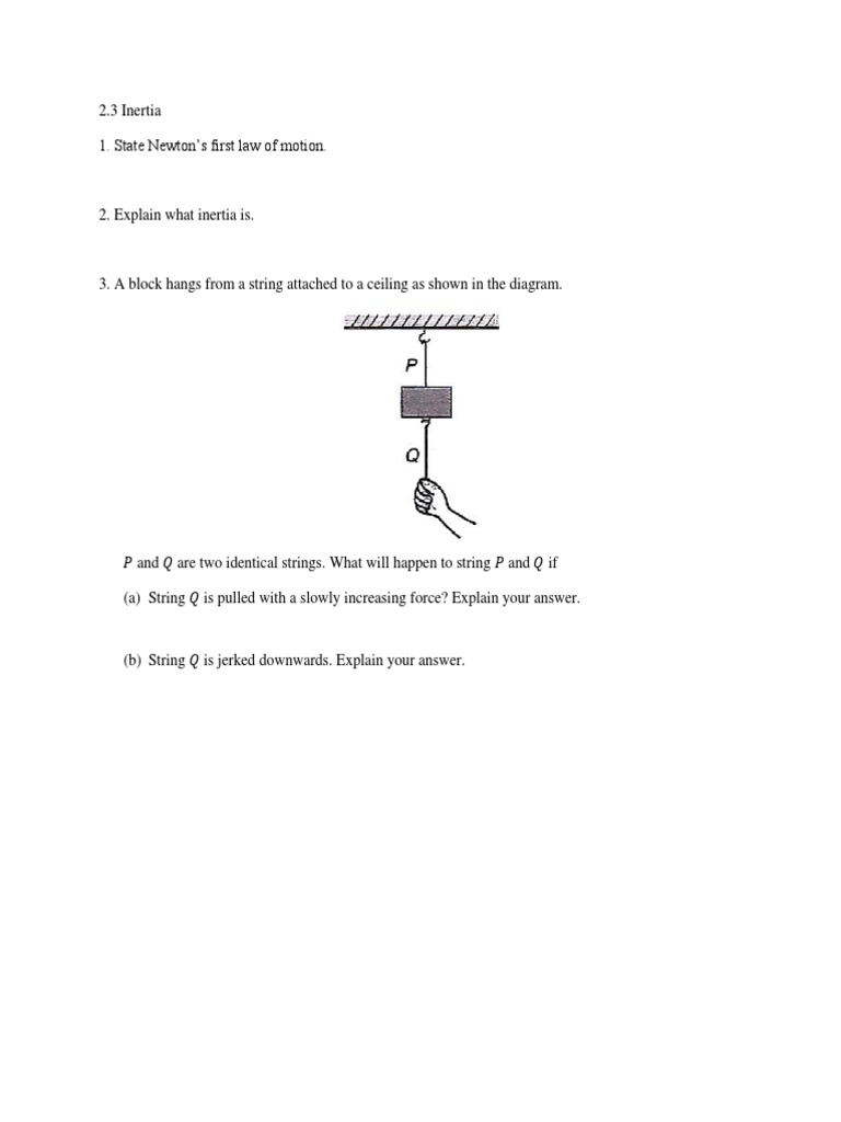 Understanding Inertia and Motion Principles | PDF