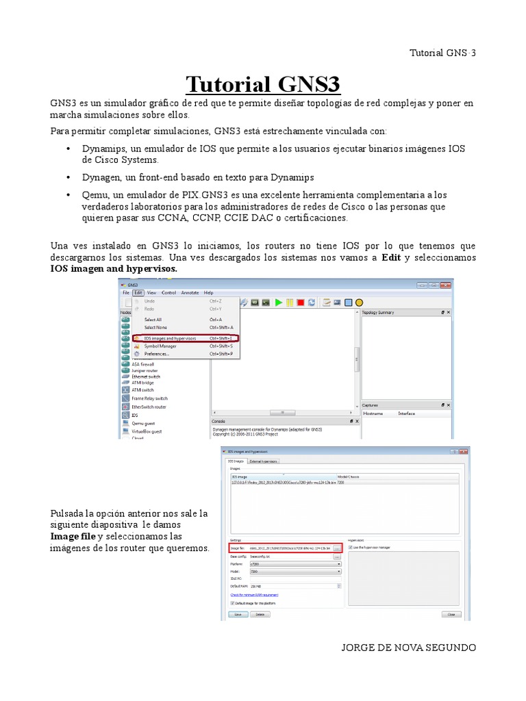 Tutorial Gns3 | PDF | Cubierta segura | Protocolos de internet
