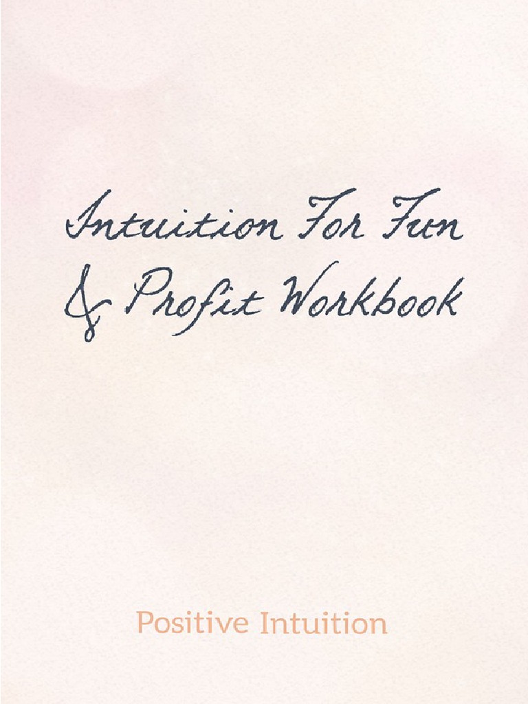 Intuition For Fun and Profit Workbook | PDF | Intuition