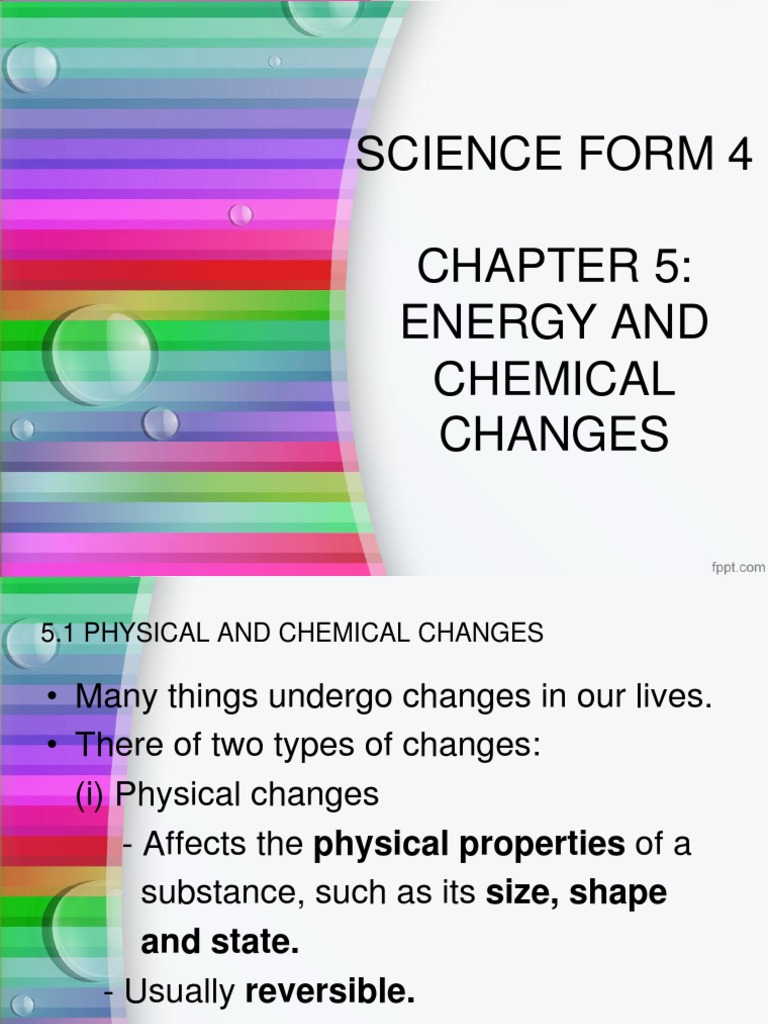 Science Form 4 - Chapter 5 | PDF | Oxide | Battery (Electricity)