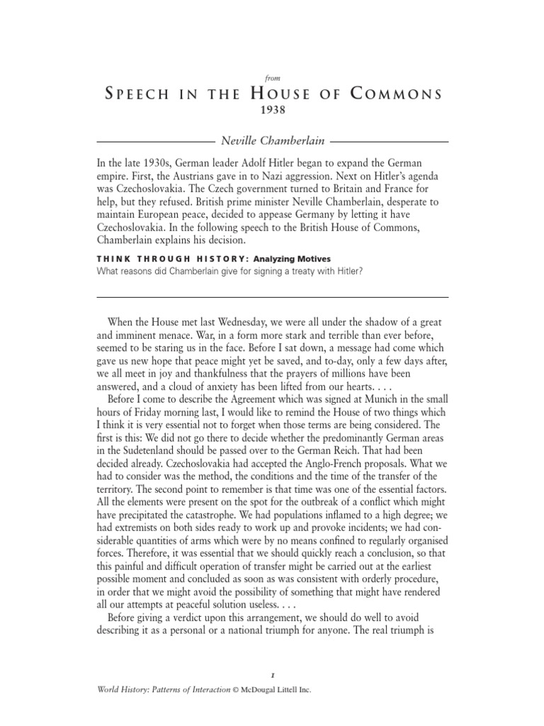 Appeasement Ps | PDF | Neville Chamberlain | World War II