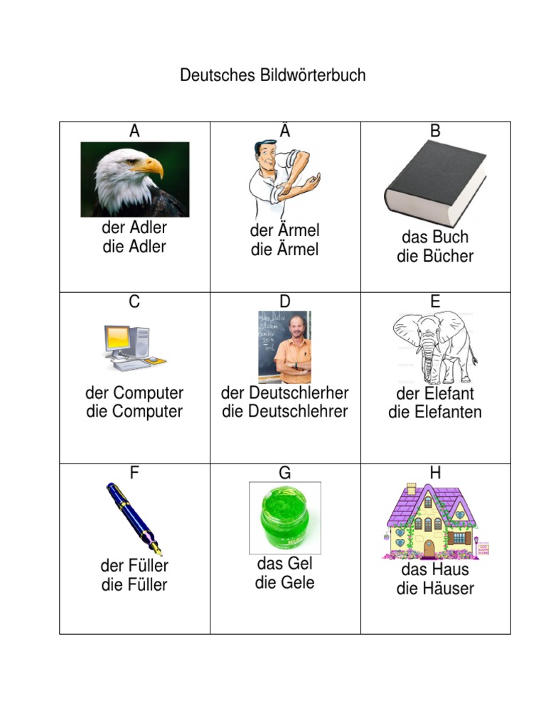 Deutsches Bildwörterbuch | PDF