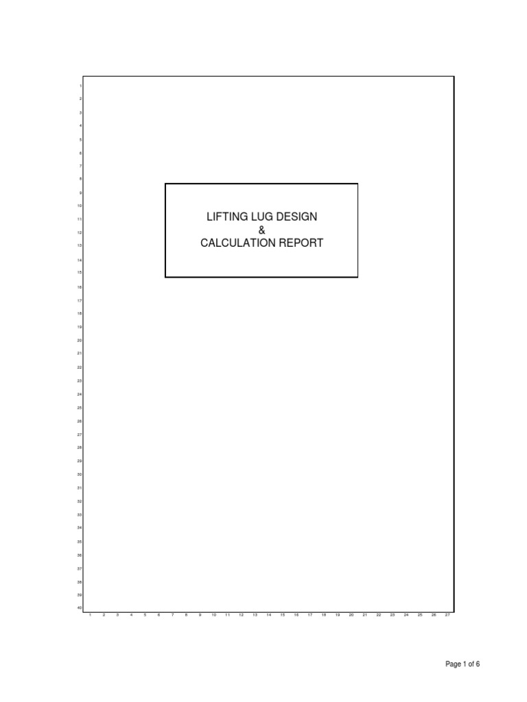 Lifting Lug Design | Download Free PDF | Chemical Product Engineering ...