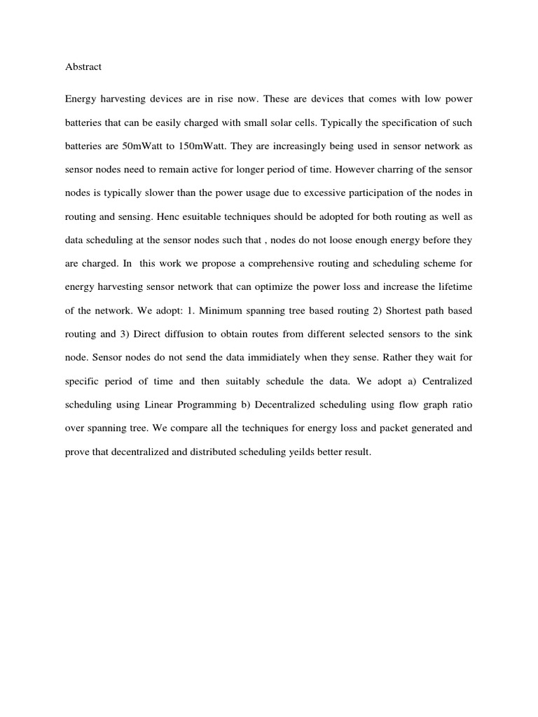 Energy Harvesting Sensor Network Matlab Report Download Free Pdf Wireless Sensor Network