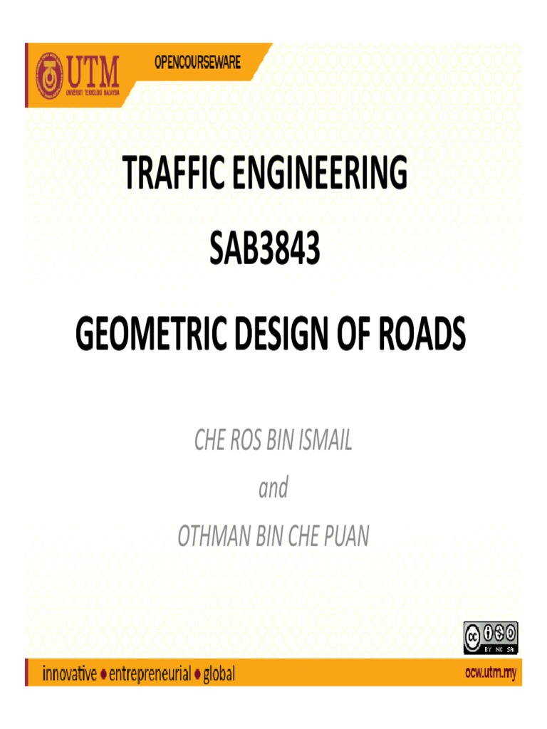 Geometric Design of Roads | PDF