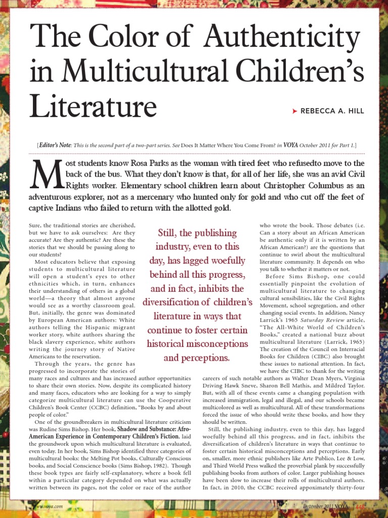 The Color of Authenticity | PDF | Multiculturalism | Race (Human ...