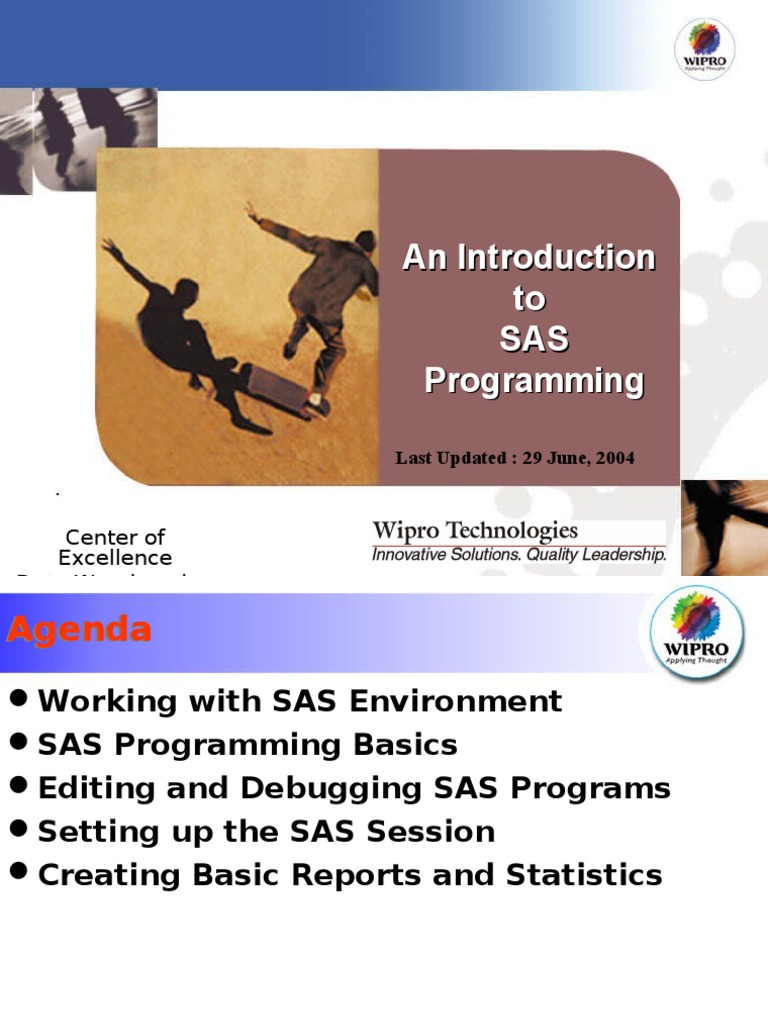 An Introduction To SAS Programming | PDF | Sas (Software) | Computer File