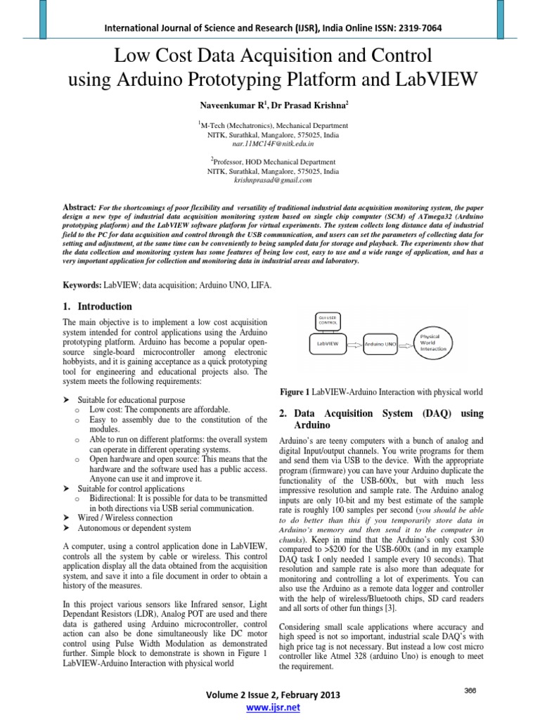 Labview + Aurdino | PDF | Arduino | Data Acquisition
