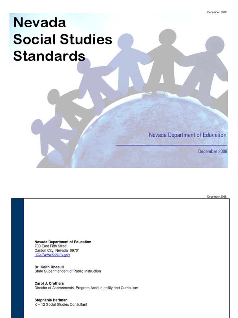 SS Nevada State Standards | PDF | Social Science | Art