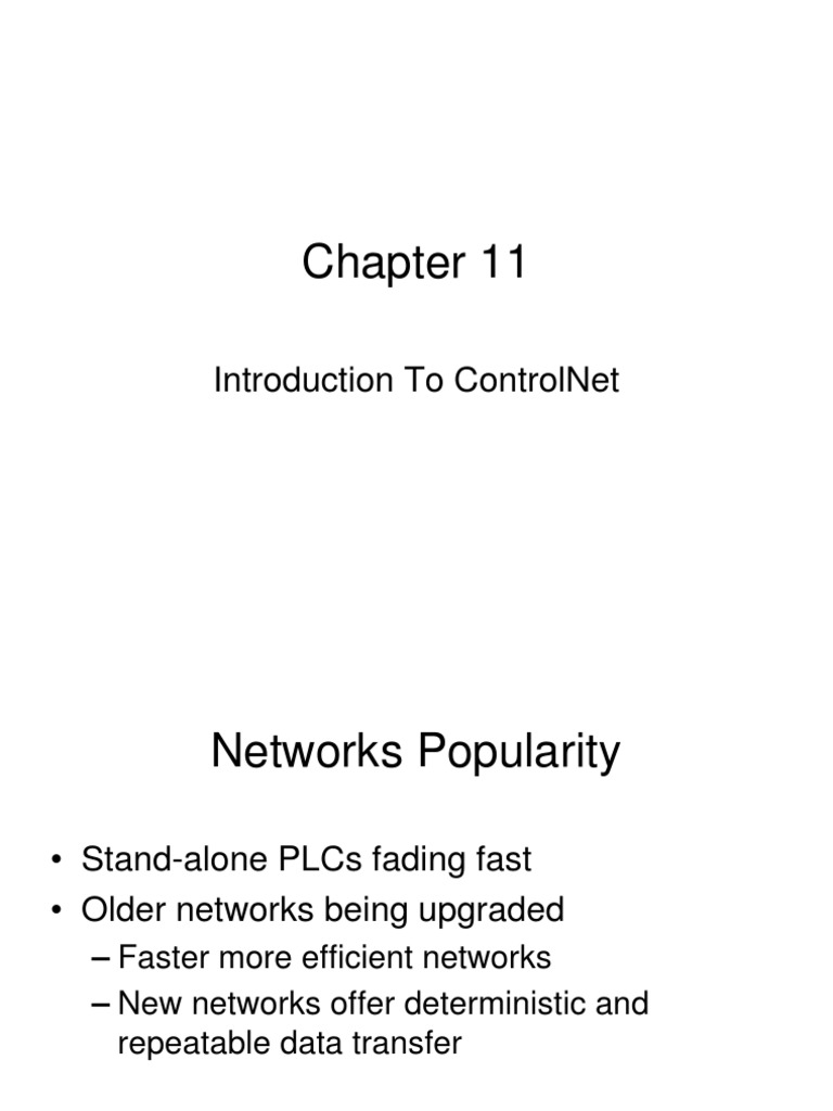Chapter 11 Intro To Controlnet | PDF | Electrical Connector | Computer ...