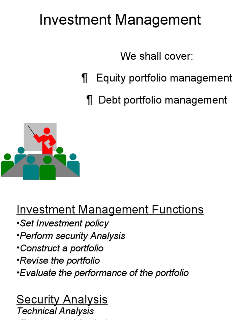 Investment Management: We Shall Cover: Equity Portfolio Management Debt ...