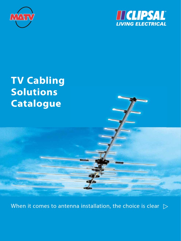 TV Cabling Solution | PDF | Coaxial Cable | Ultra High Frequency