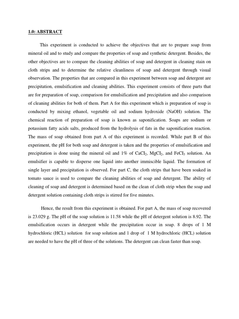 Preparation of Soap | PDF | Soap | Chemical Polarity