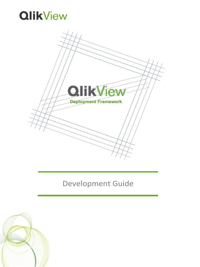 QlikView Deployment Framework-Development Guide | PDF | Software Development | Computer File