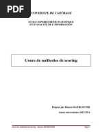 Cours Scoring | PDF | Banques | Risque