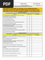 22 DCL38A Rev 3 Navigation Audit Checklist | PDF | Navigation | Compass