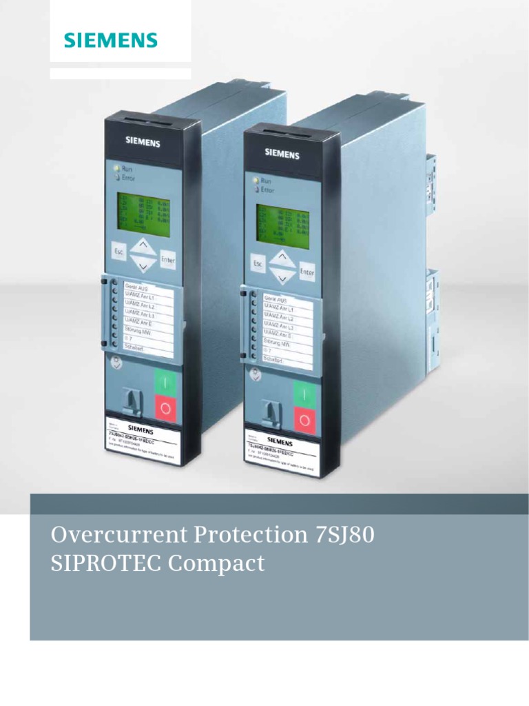 Catalogo Siprotec 7sj80 | Electric Power System | Relay | Free 30-day ...