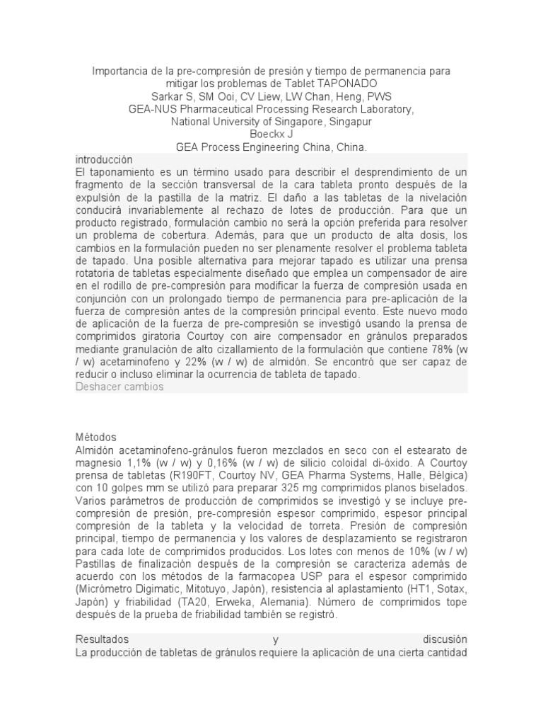 Importancia de La Precompresion en COURTOY | PDF | Sustancias químicas ...