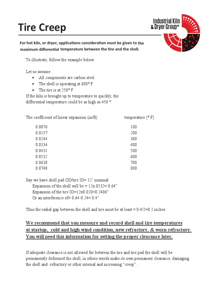 Tire Creep | PDF | Creep (Deformation) | Tire