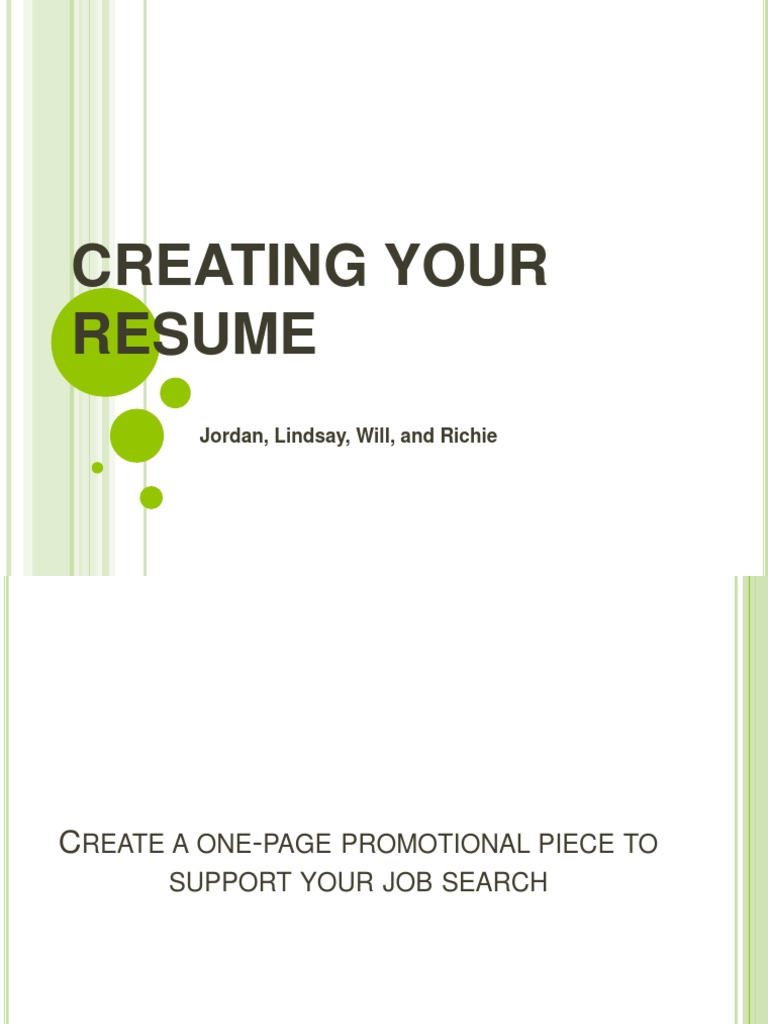 Resume Building Guide: 9 Steps | PDF